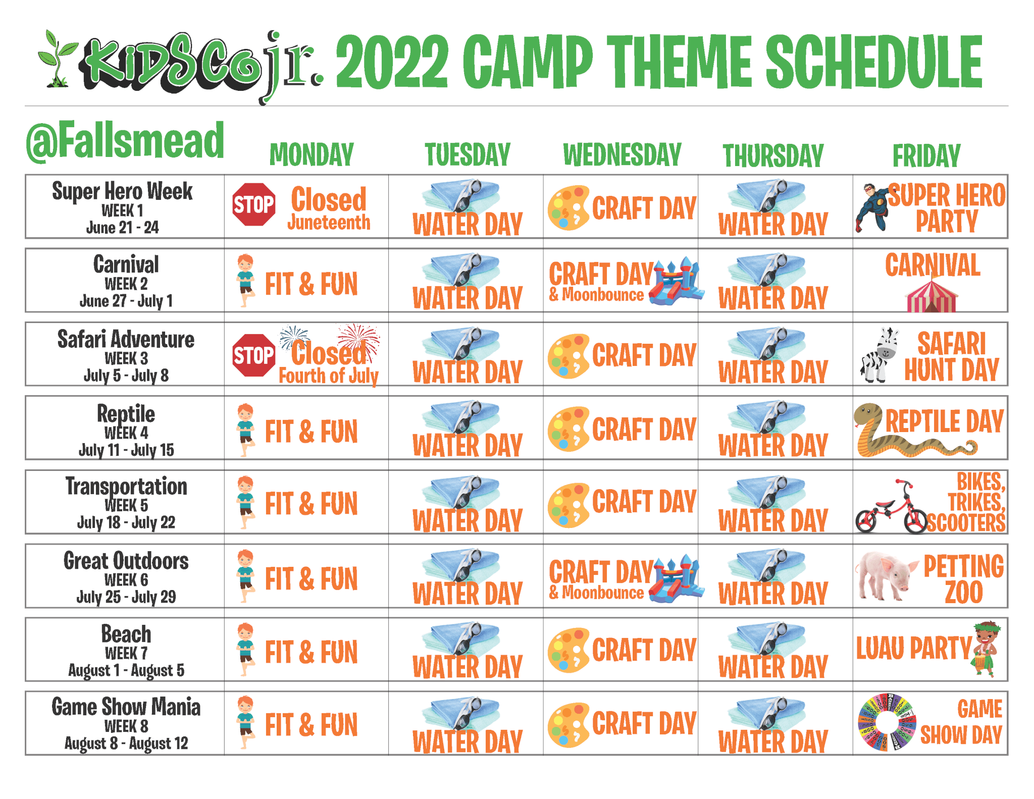 Summer - KidsCo Jr. | Preschool Care Services in Montgomery County