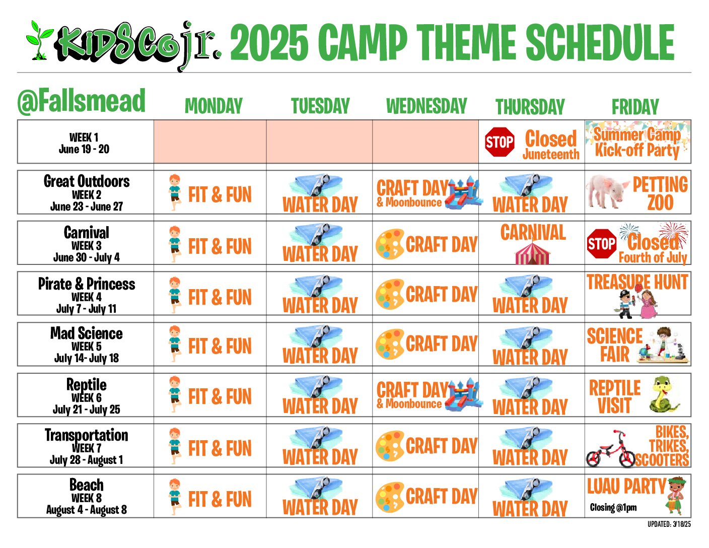 Fallsmead 2025 - KidsCo Jr. | Preschool Care Services in Montgomery County